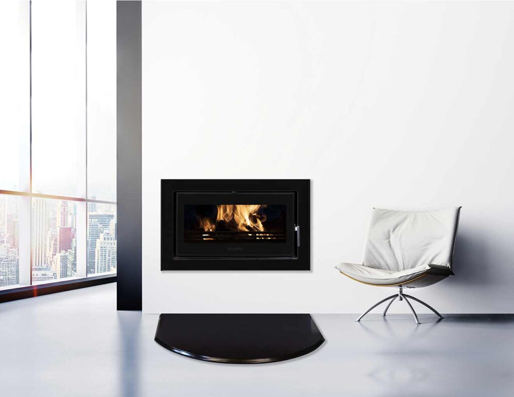 Heat Design Vitae Landscape Cassette Stove 8kW - Hughes Fireplaces ...